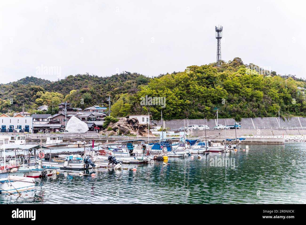 Miyanoura Port in Naoshima/Japan Stock Photo - Alamy