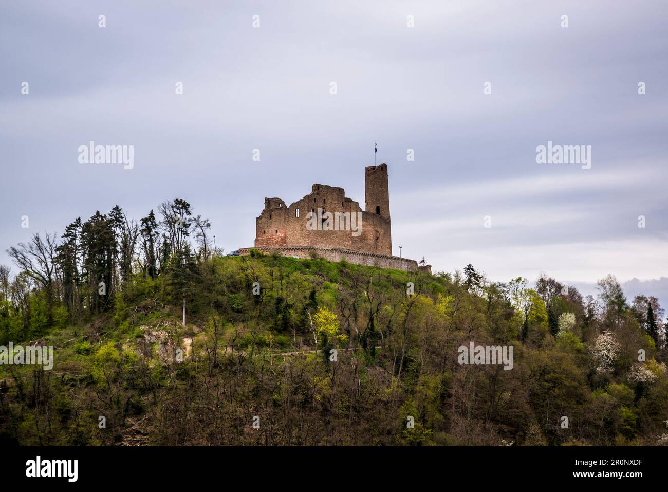 Windeck Castle, built around 1100, Weinheim, Baden-Württemberg, Germany ...