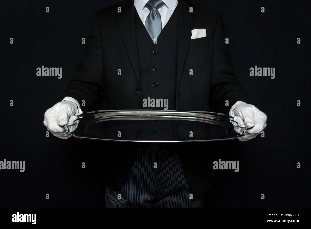 White butler glove hi-res stock photography and images - Alamy