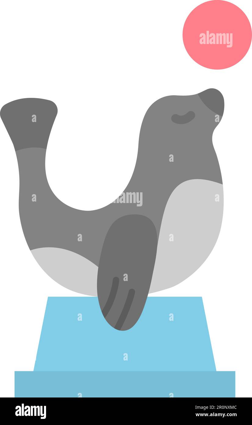 Sea Dog Performing icon vector image. Suitable for mobile application ... Sea Dog Performing icon vector image. Suitable for mobile application ...