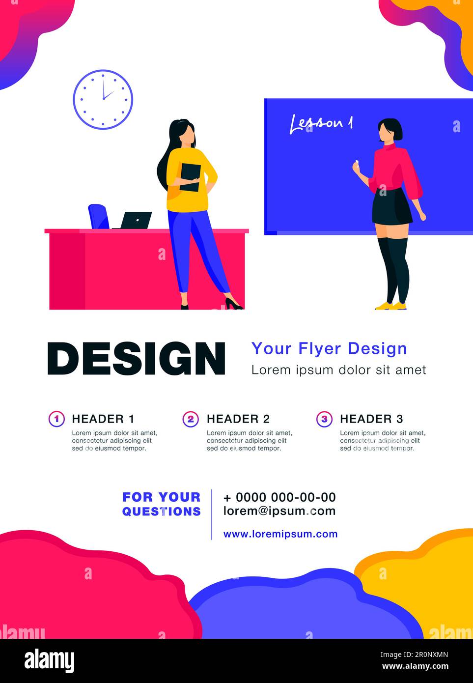 High school student standing at blackboard Stock Vector Image & Art - Alamy