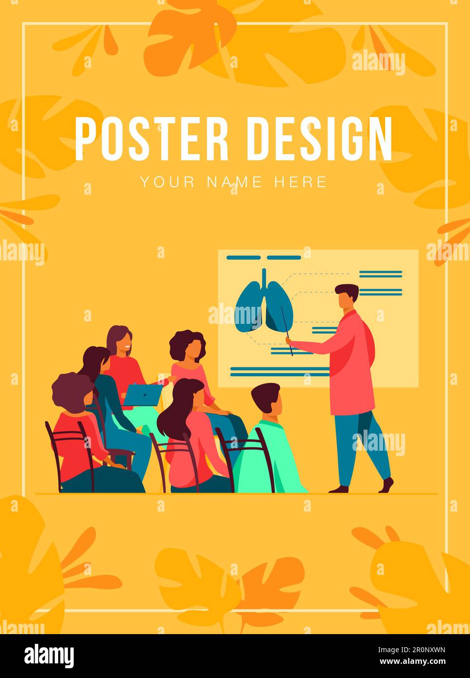 Medical college professor teaching students Stock Vector Image & Art ...