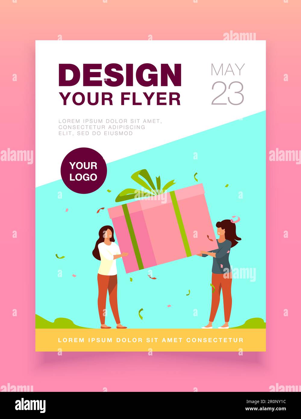 Tiny gift box Stock Vector Images - Alamy