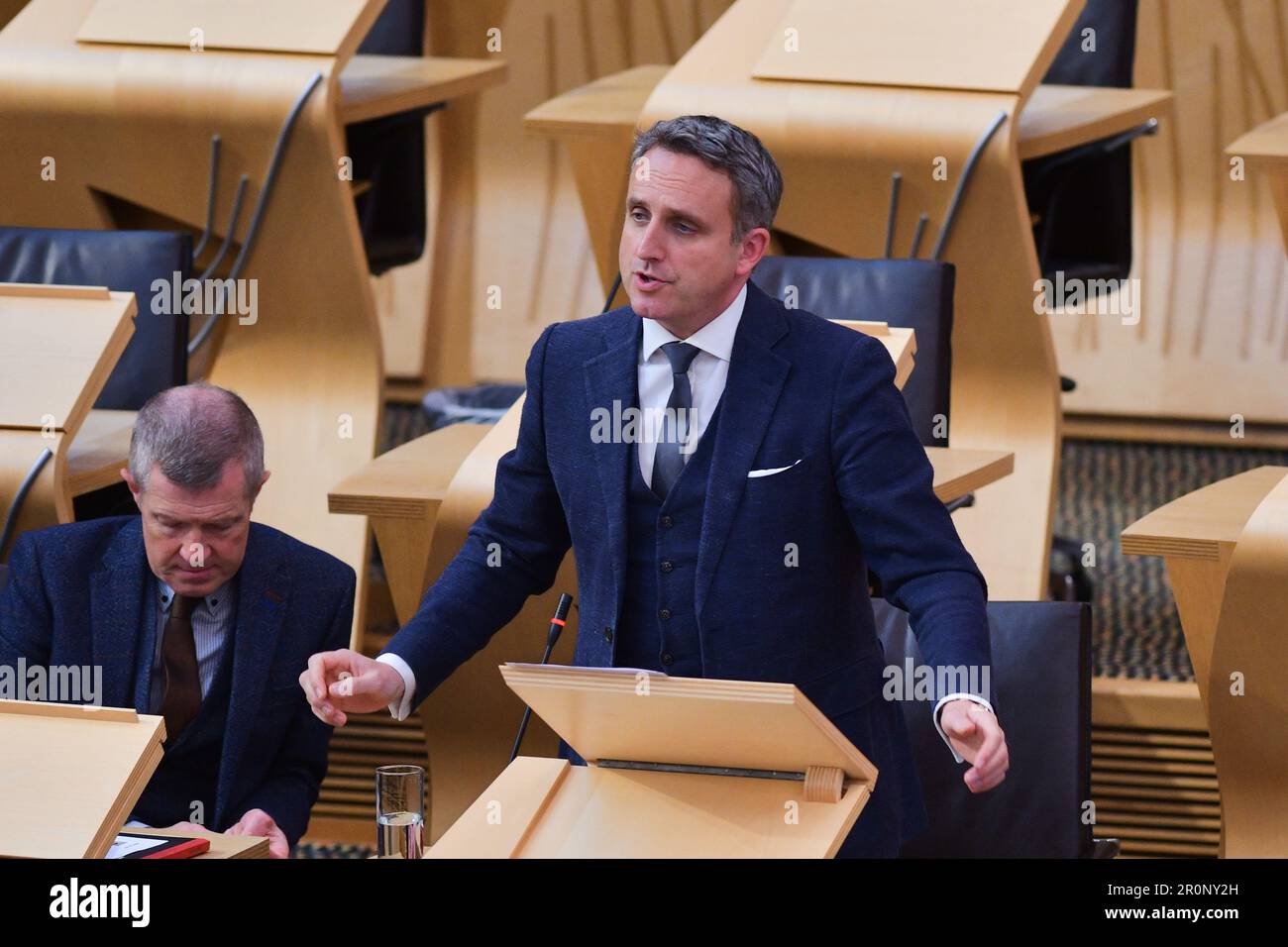 Edinburgh Scotland, UK 09 May 2023. Alex Cole-Hamilton leader of the ...