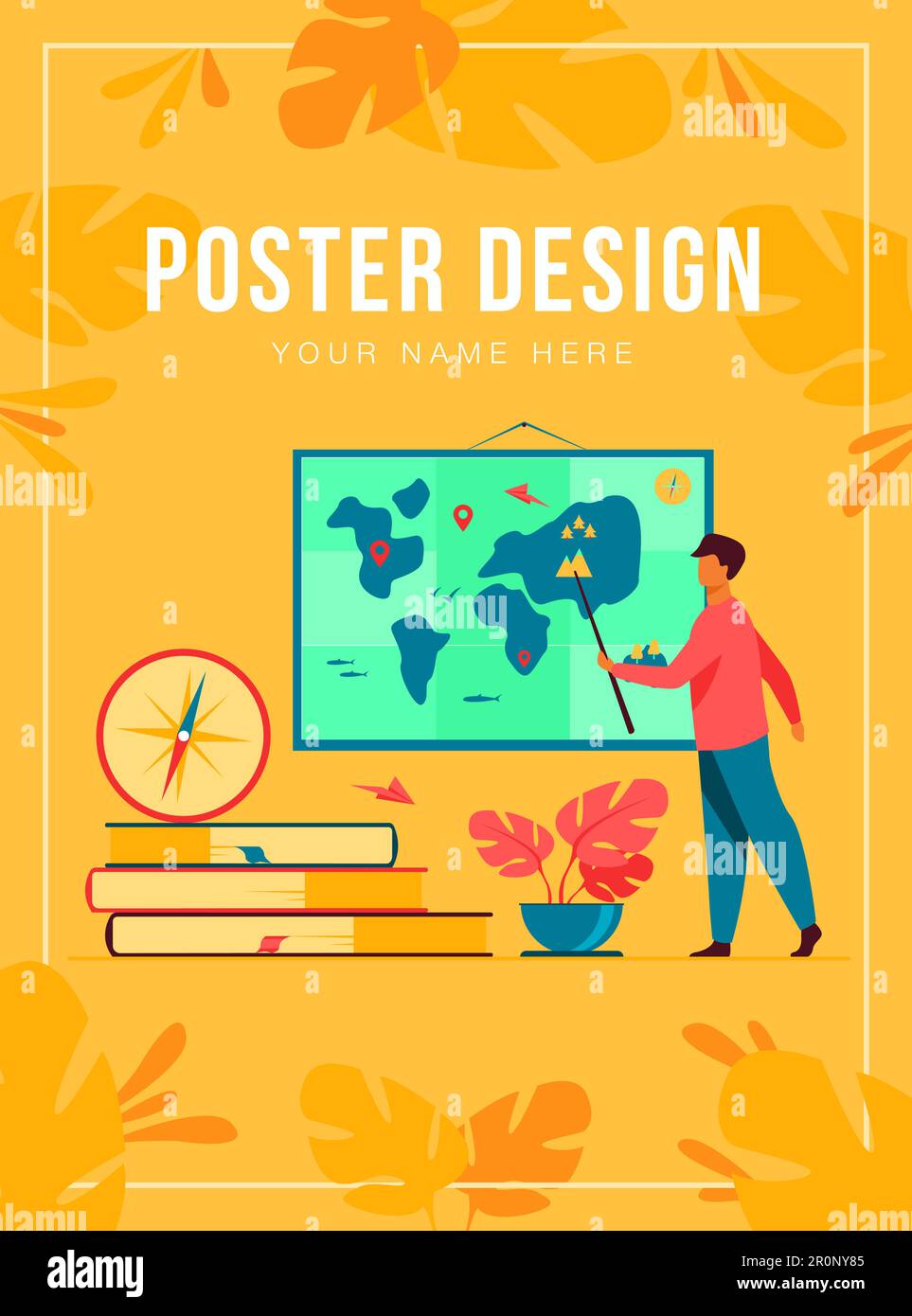 Geography teacher in class Stock Vector Image & Art - Alamy