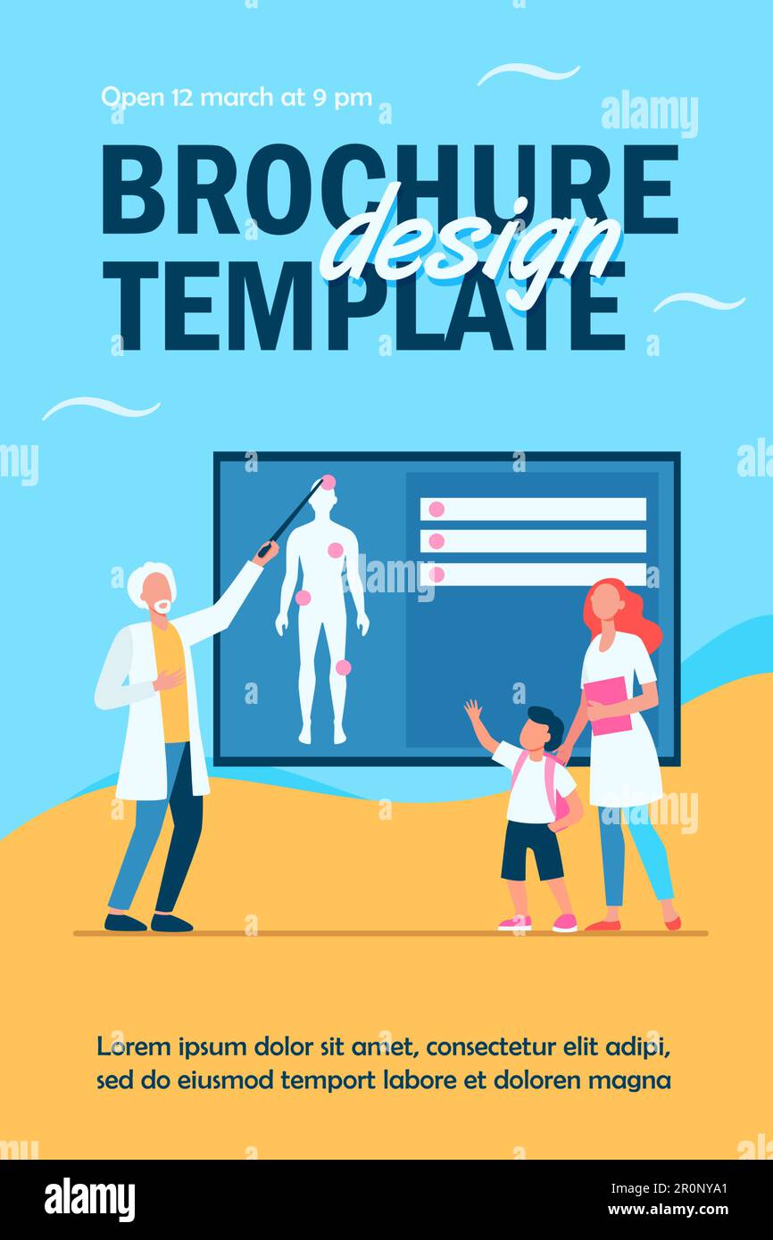 Physician explaining human anatomy to kid Stock Vector Image & Art - Alamy