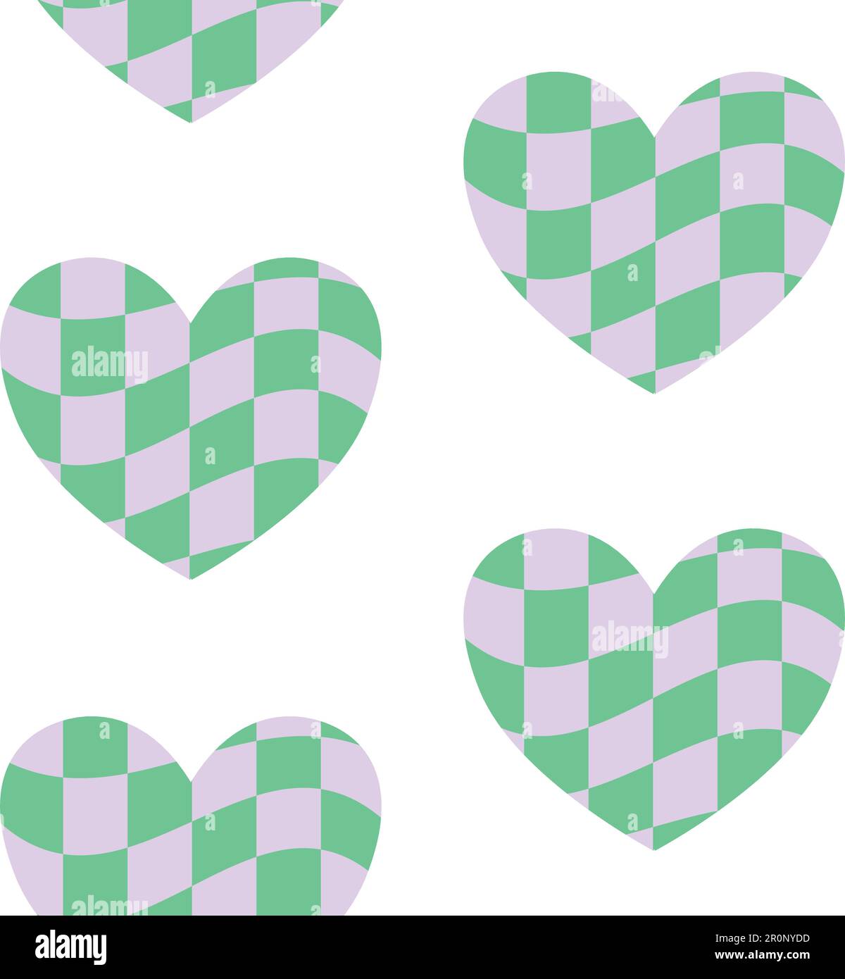 Vector seamless pattern of purple green groovy checkered chess board ...