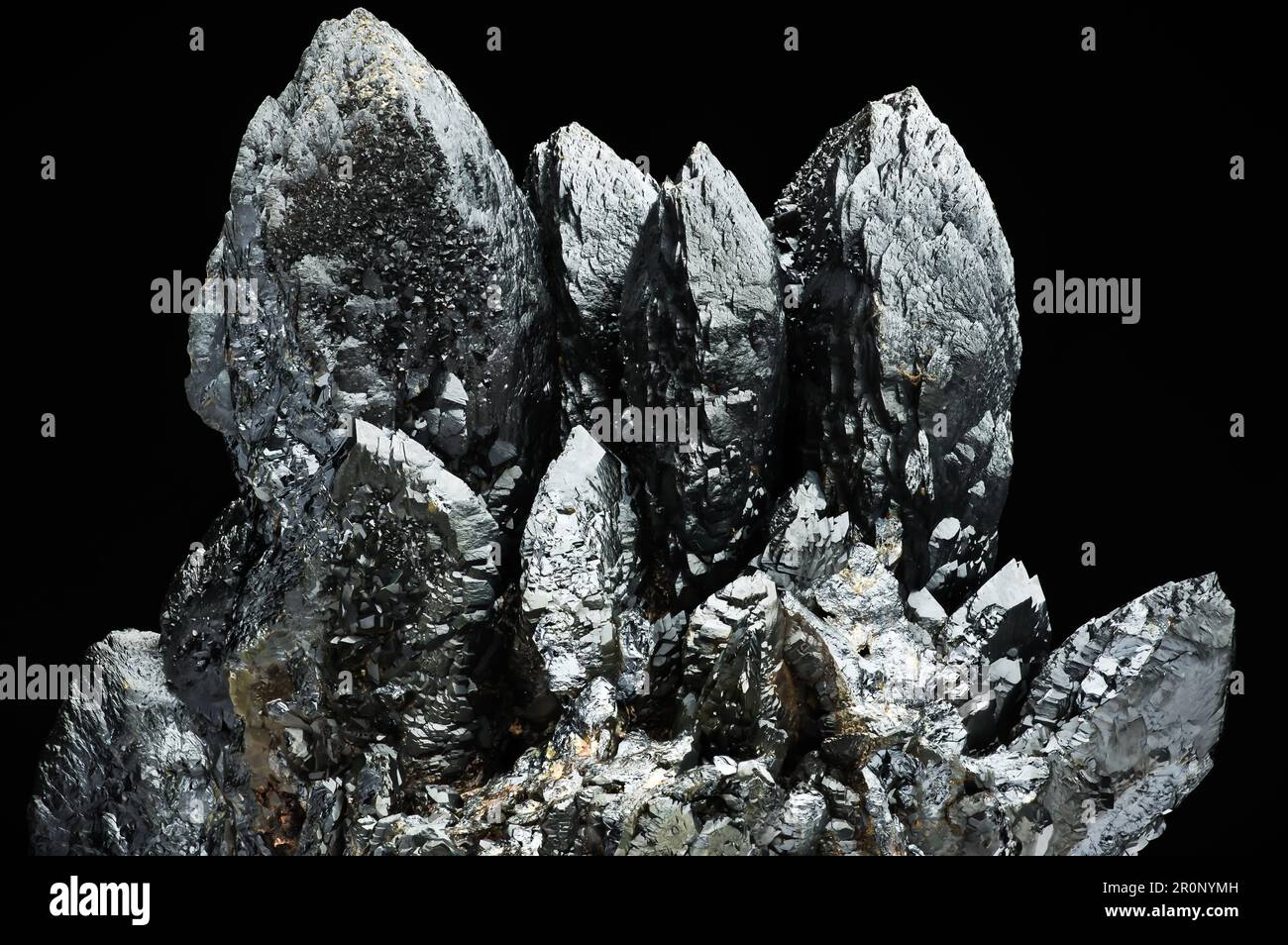 Descloizite specimen on black background. macro detail texture ...