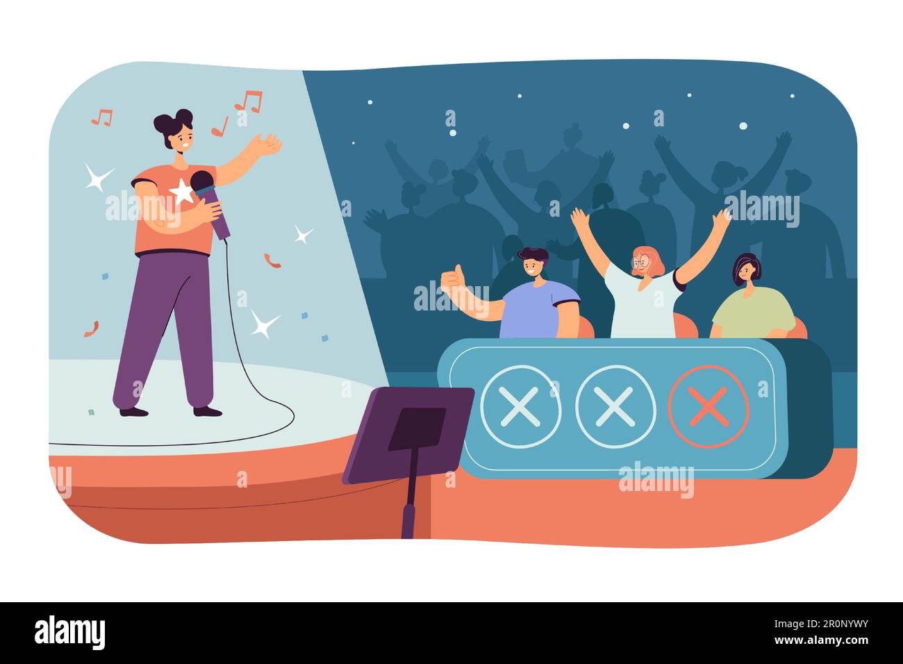 Audience in tv show Cut Out Stock Images & Pictures - Alamy