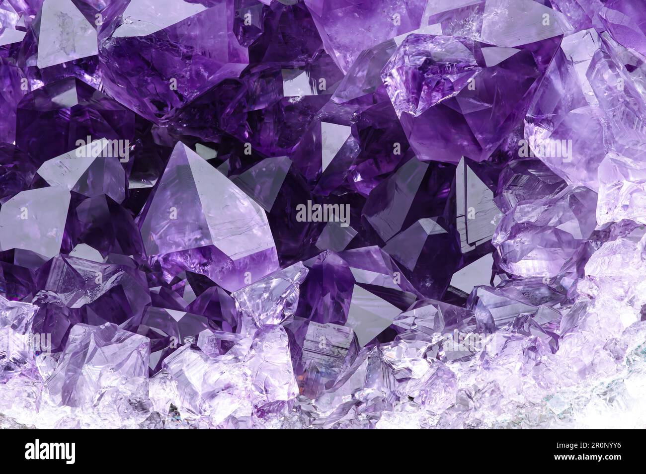 amethyst druse. macro detail texture background. close-up raw rough ...