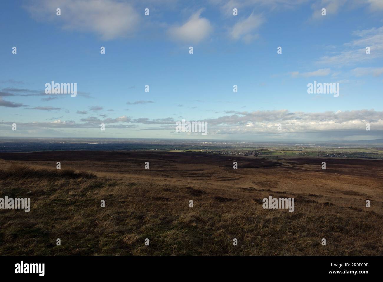 The Ribble Valley viewed from Great Hill The West Pennine Moors ...