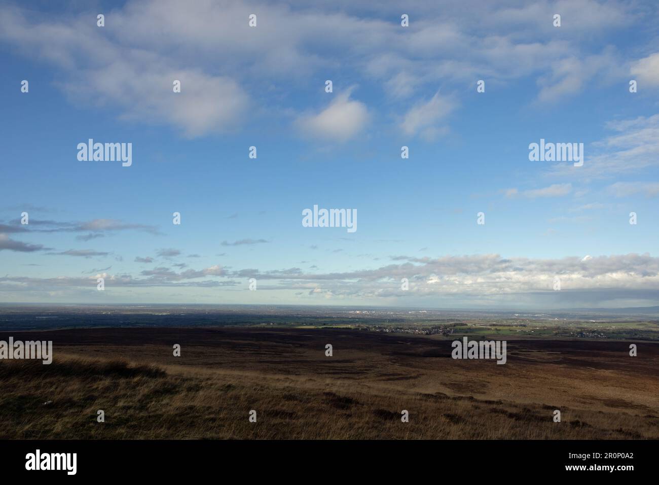 The Ribble Valley viewed from Great Hill The West Pennine Moors ...