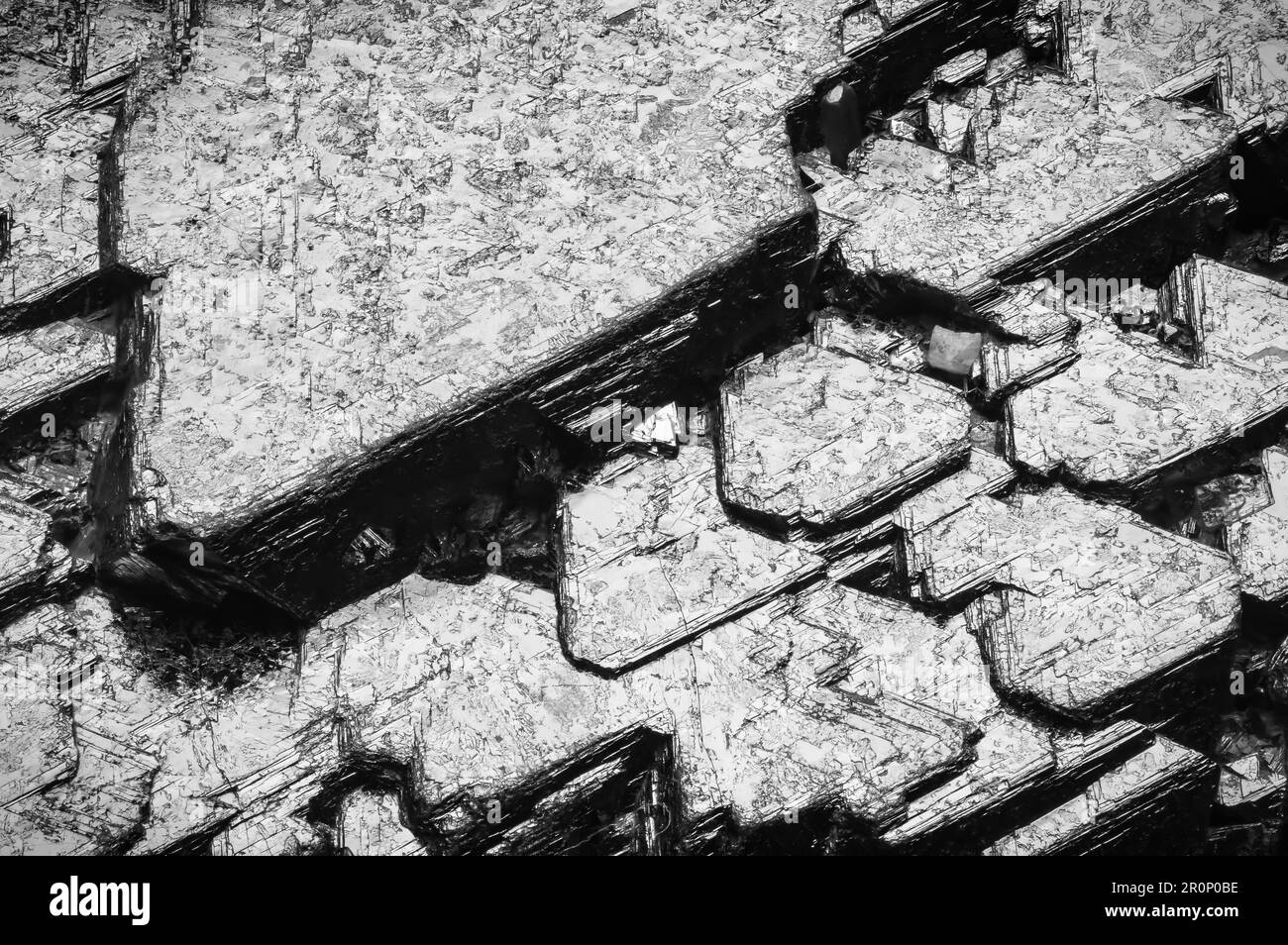 Magnetite formation. macro detail texture background. close-up raw ...