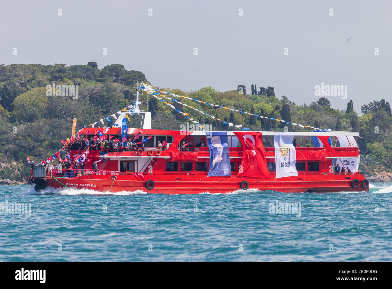 Ak party rally with flag hi-res stock photography and images - Alamy
