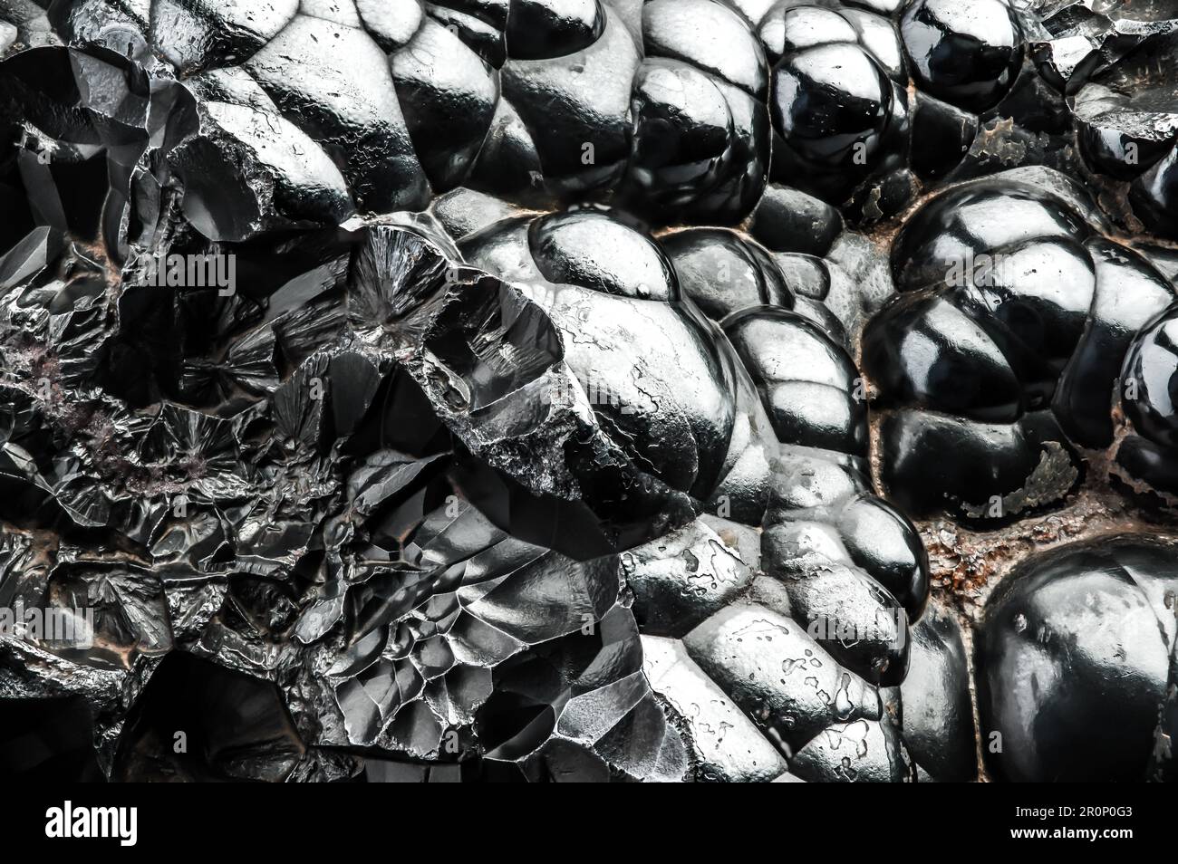 hematite macro detail texture background. close-up raw rough unpolished ...
