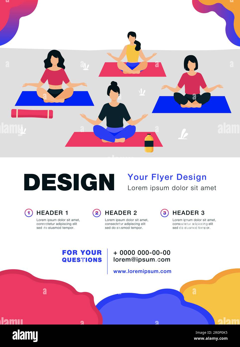 Community yoga class Stock Vector Images - Alamy