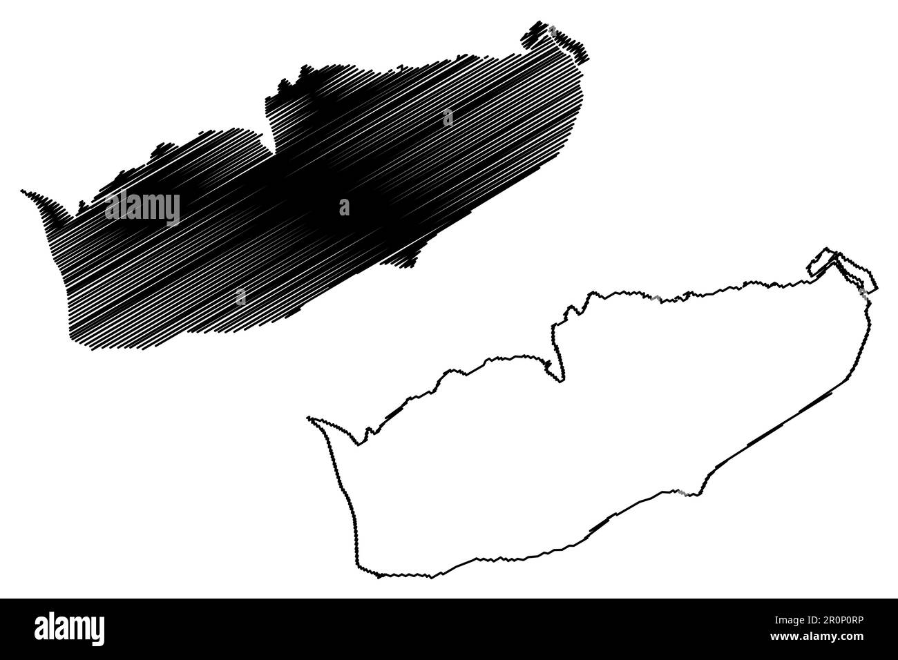 Lake Zemplinska sirava reservoir (Slovakia, Slovak Republic) map vector ...