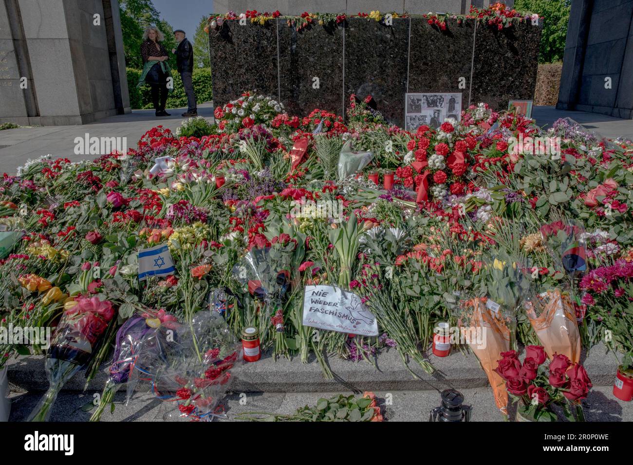 On May 9, 2023, people gathered at the Soviet War Memorial in Berlin's ...