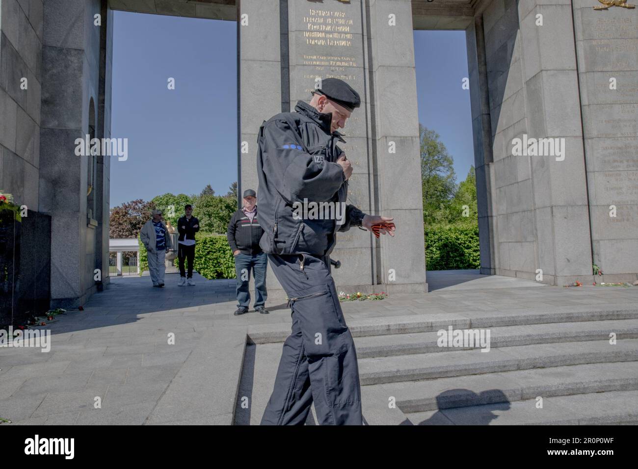 On May 9, 2023, people gathered at the Soviet War Memorial in Berlin's ...