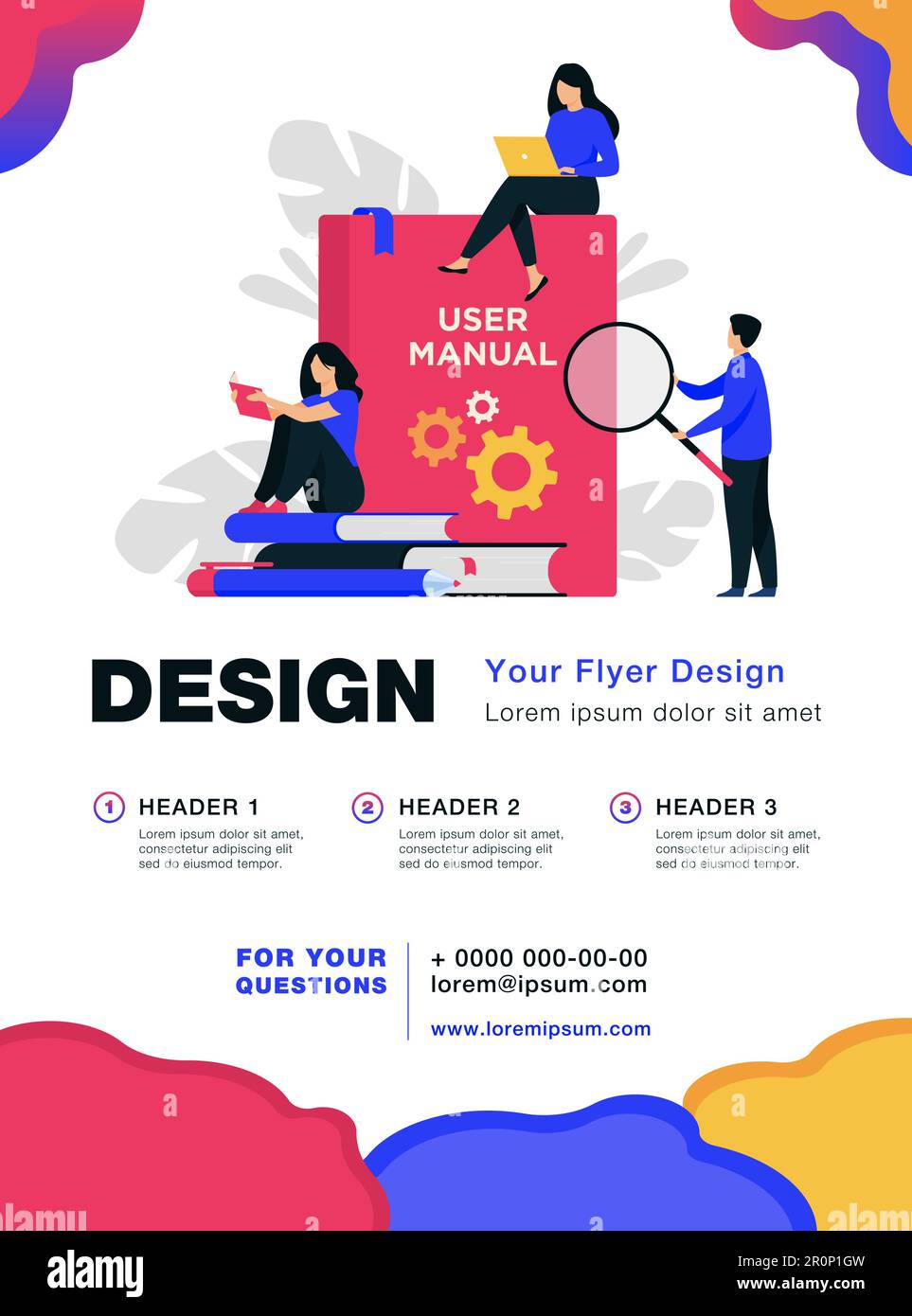 Reading instructions cartoon hi-res stock photography and images - Alamy