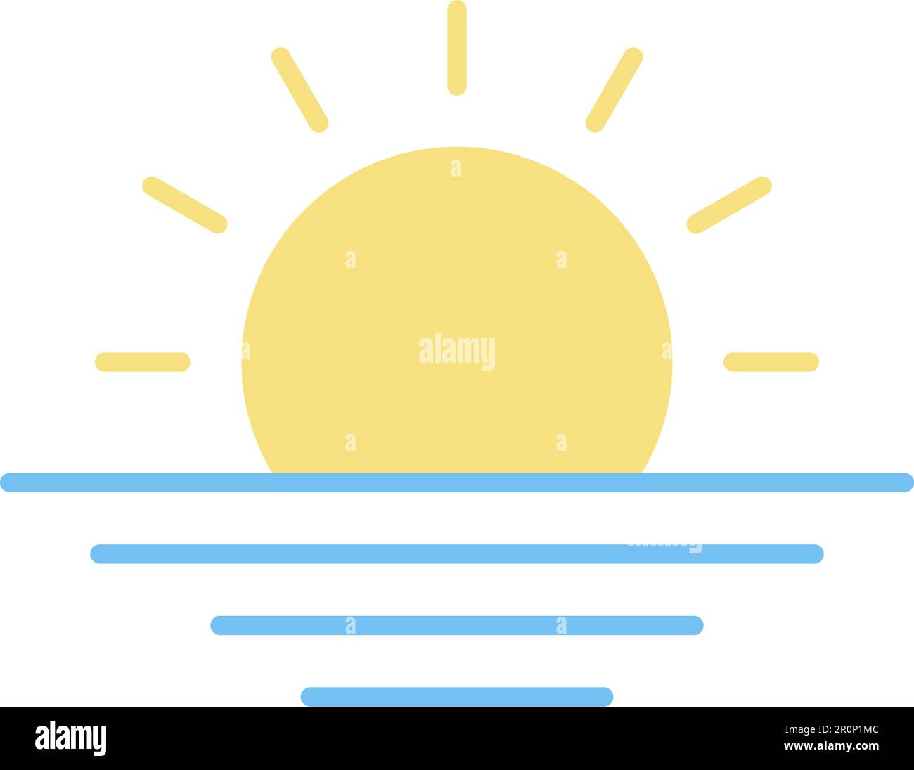 Sunset icon vector image. Suitable for mobile application web ...