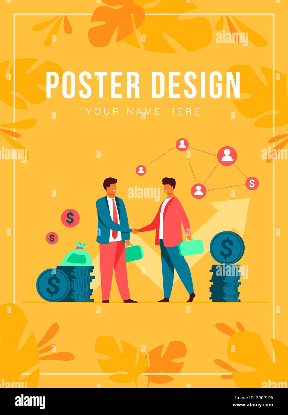 Business person handshake agreement Stock Vector Images - Alamy