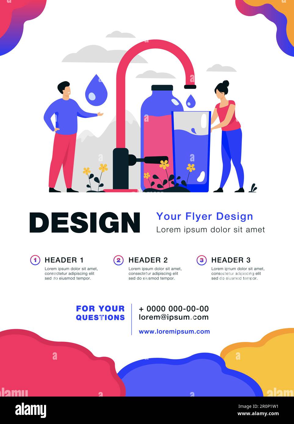 Pure fresh water concept Stock Vector Image & Art - Alamy