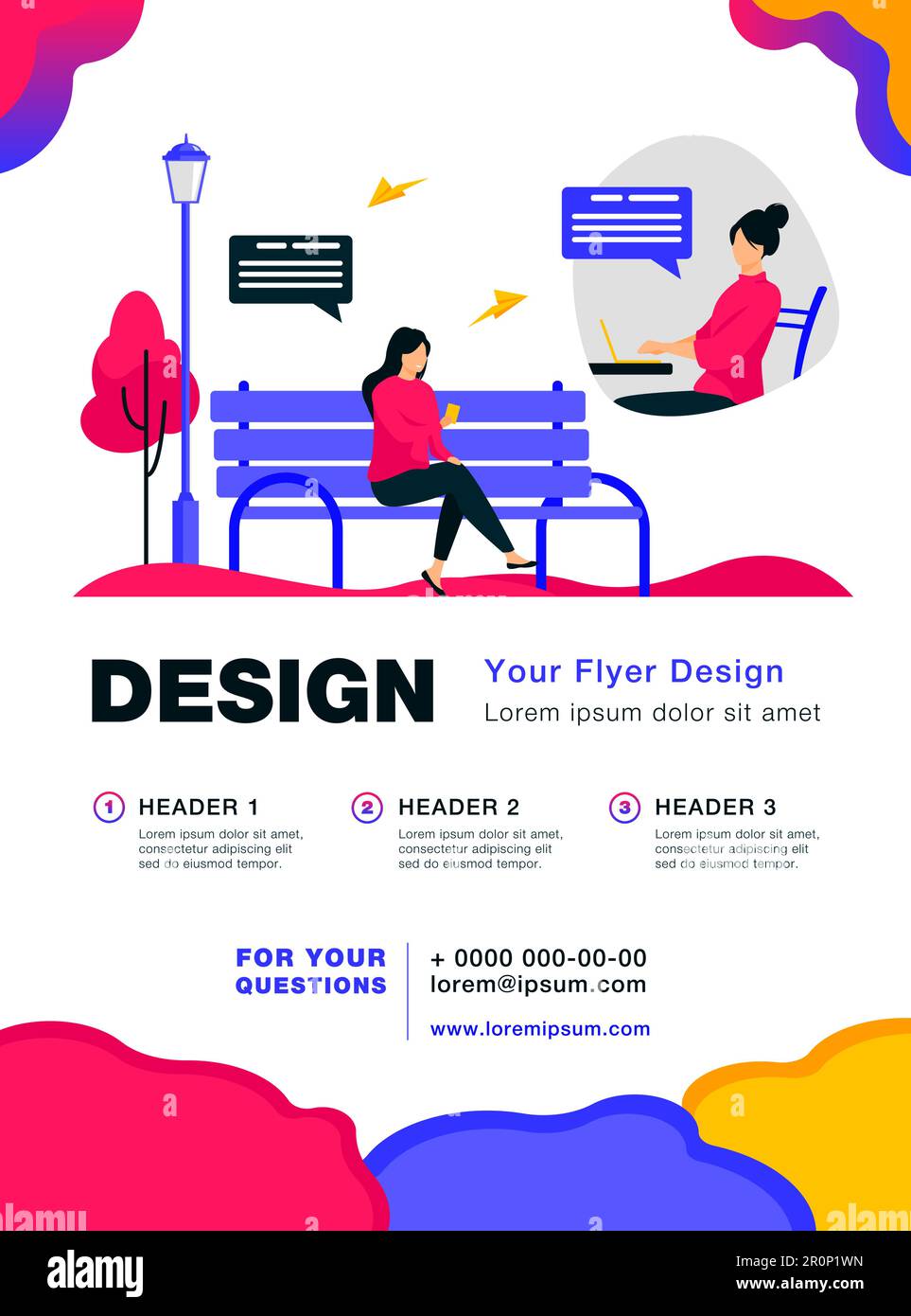 Using computer outside Stock Vector Images - Alamy