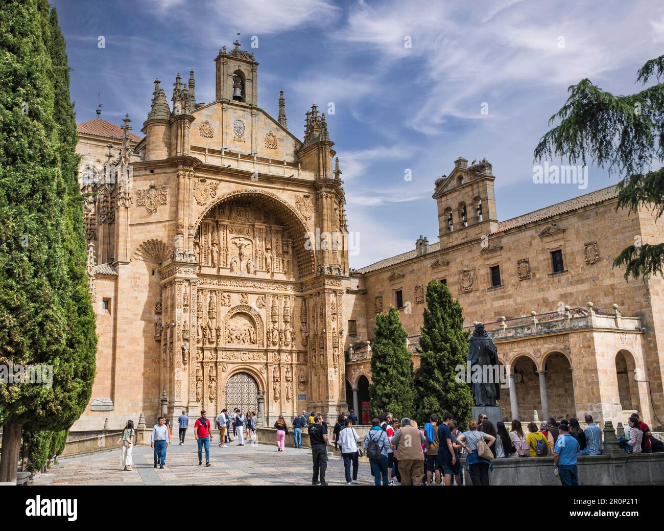 Highly ornamented frontal with bas-reliefs of the Church of San Esteban ...