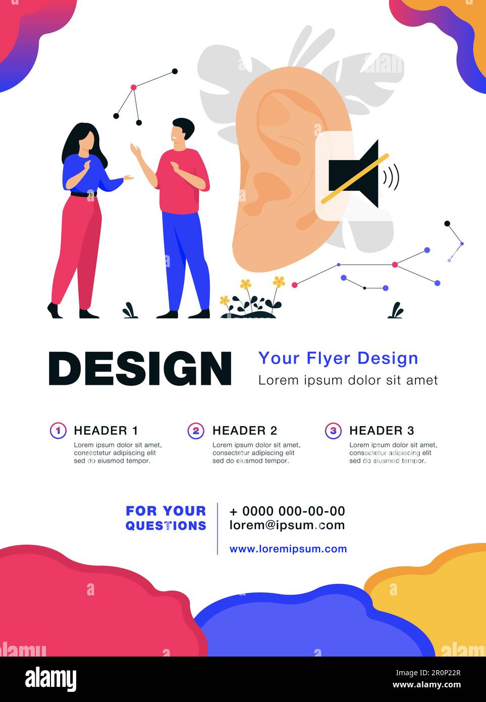 Couple of deaf people talking with hand gestures Stock Vector Image ...