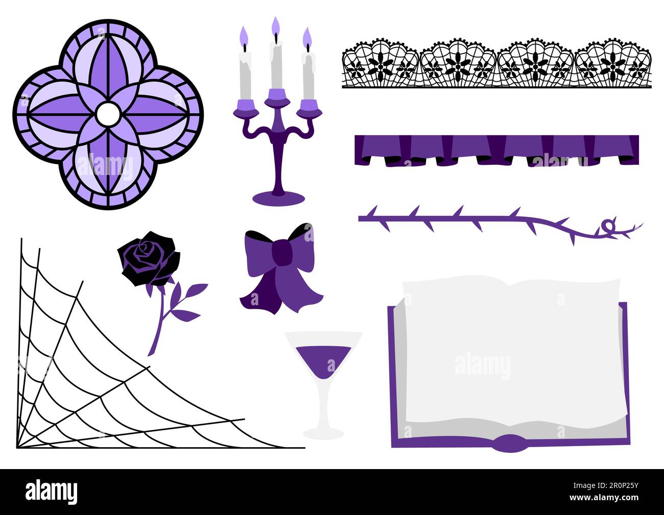 Dark goth collection Stock Vector Images - Alamy