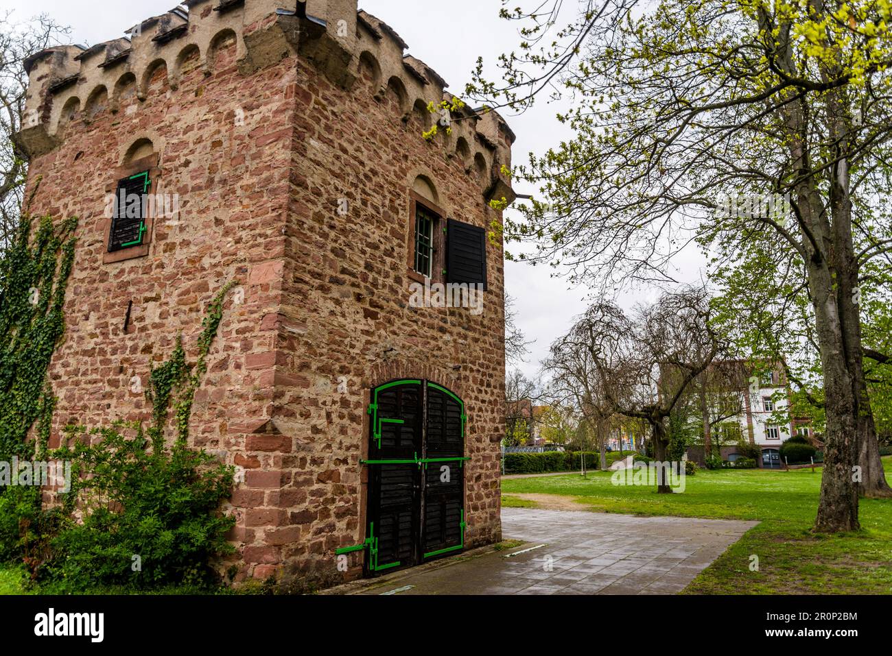 The first brick car garage built by Carl Benz, automobile inventor, on ...