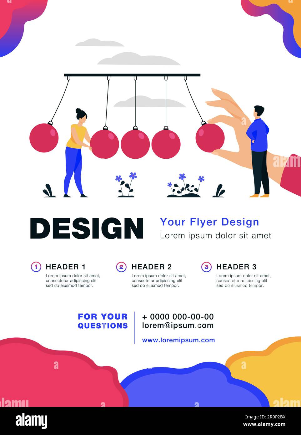 Tiny people standing near pendulum Stock Vector Image & Art - Alamy