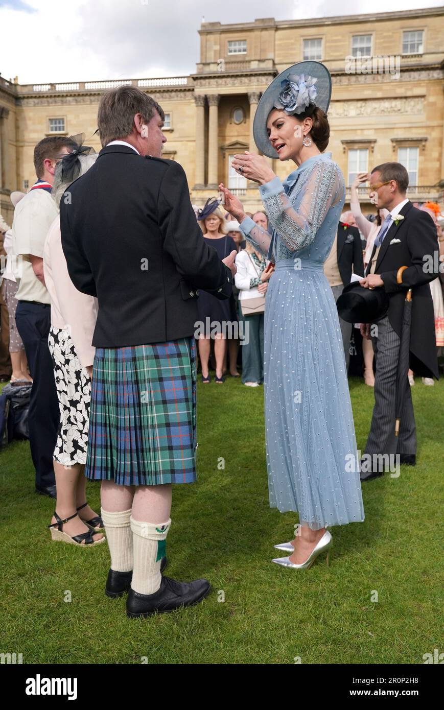 Kate, Princess of Wales, right, attends a Garden Party at Buckingham ...