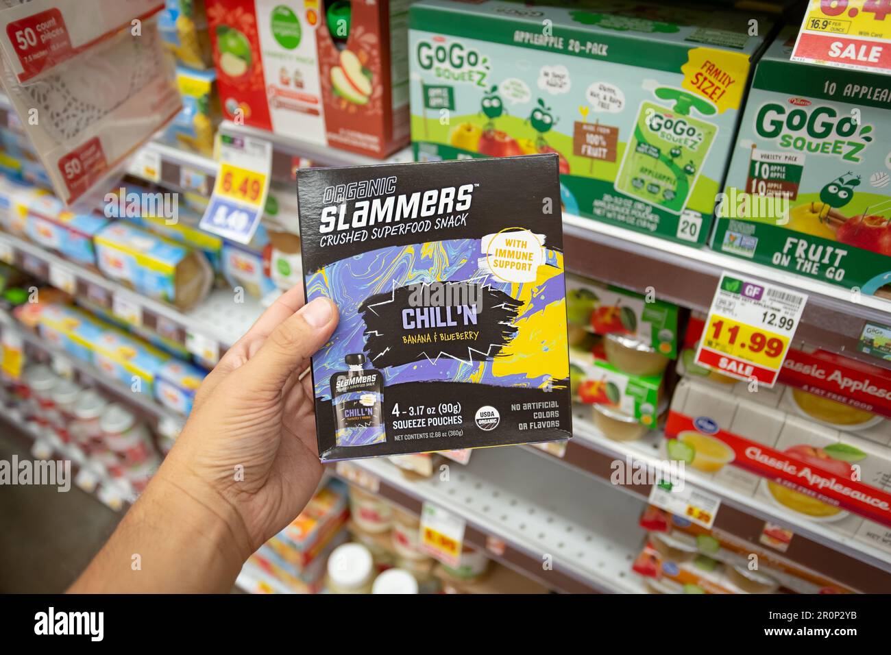 Los Angeles, California, United States - 10-25-2021: A view of a hand ...