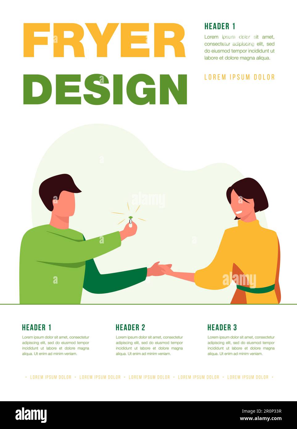 Cartoon illustration man making proposal Stock Vector Images - Alamy