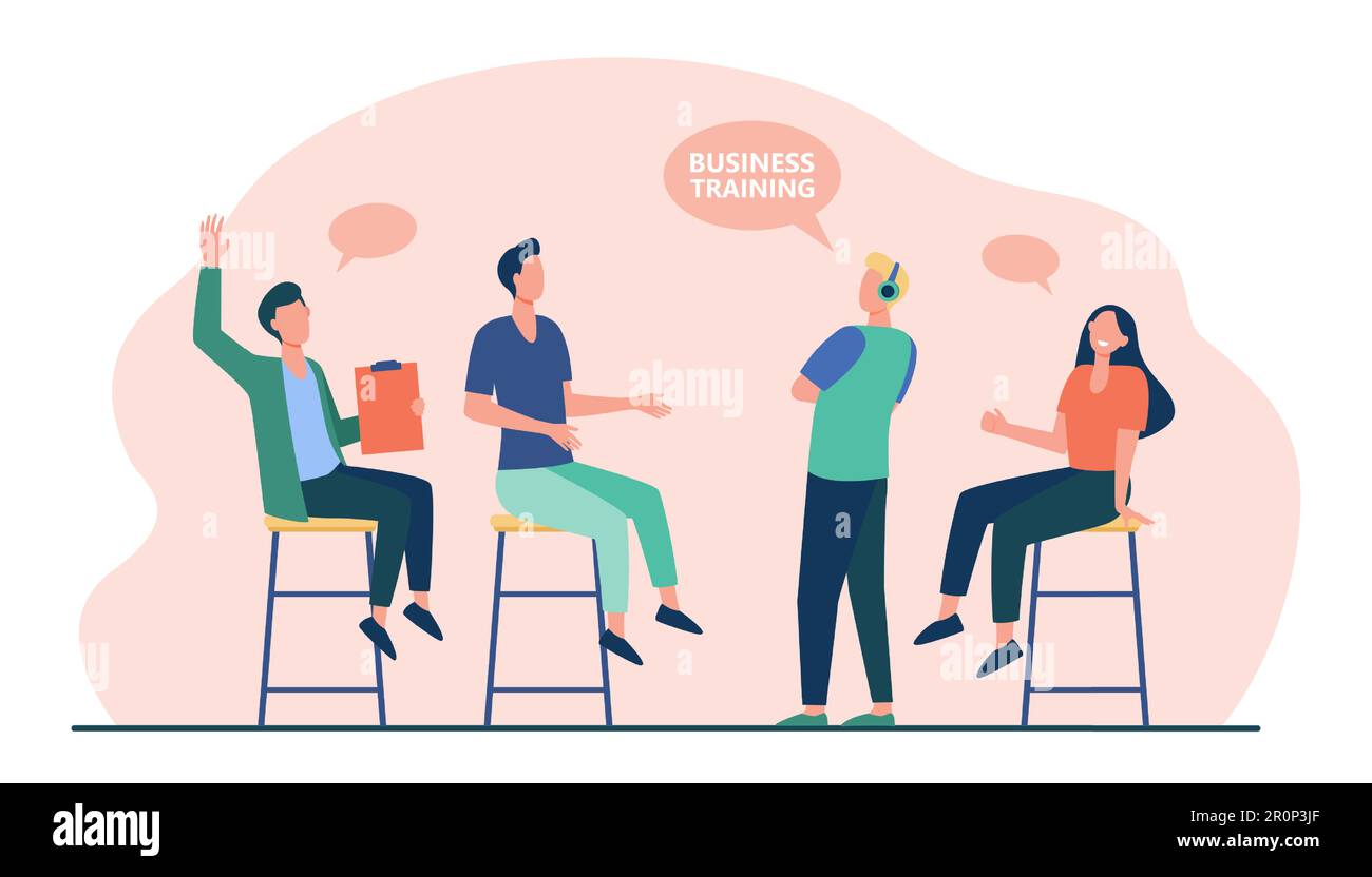Business meeting presentation questions Stock Vector Images - Alamy