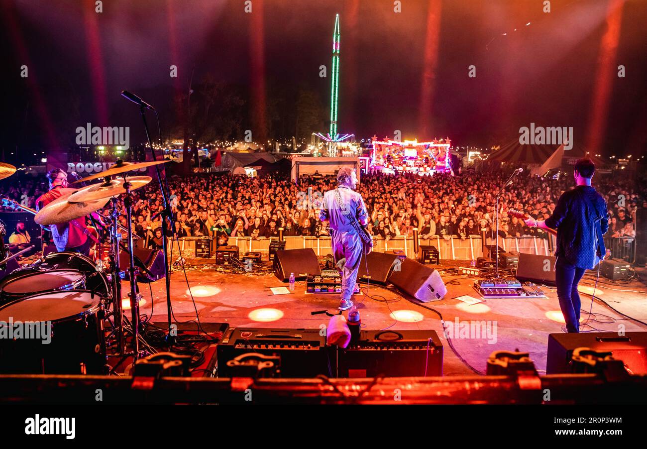 Feeder headlining day 2 of Teddy Rocks Festival 2023. Credit: Alamy ...