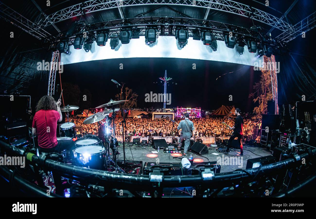 Feeder headlining day 2 of Teddy Rocks Festival 2023. Credit: Alamy ...
