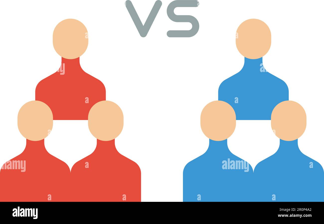 Team Vs Team icon vector image. Suitable for mobile application web ...