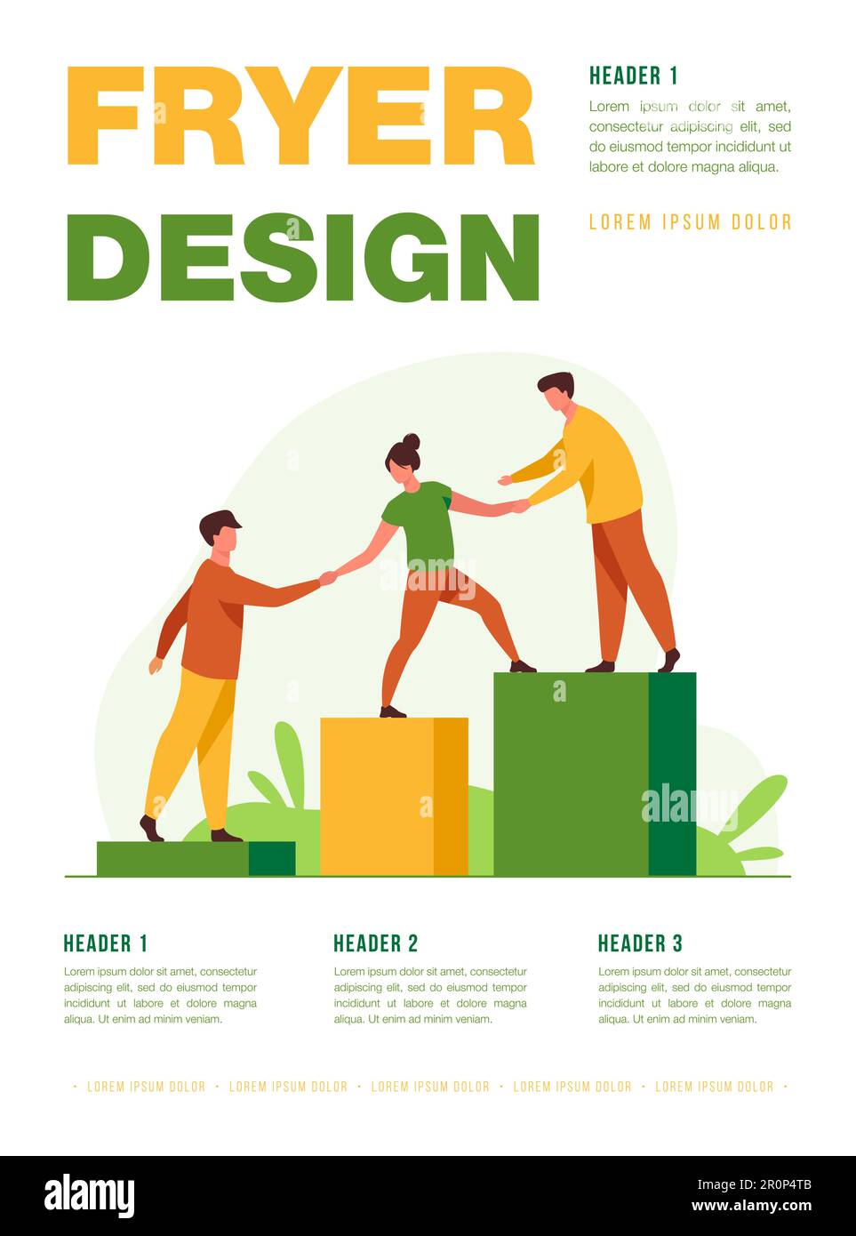 Employees giving hands and helping colleagues to walk upstairs Stock ...