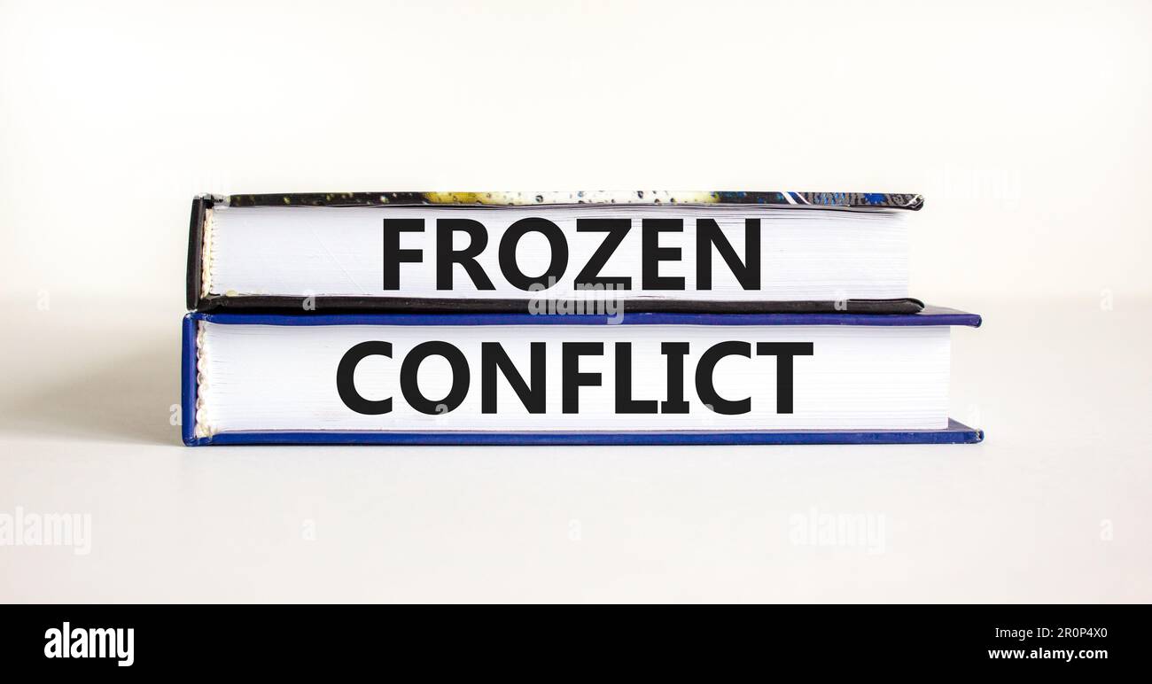 Frozen conflict symbol. Concept words Frozen conflict on beautiful ...