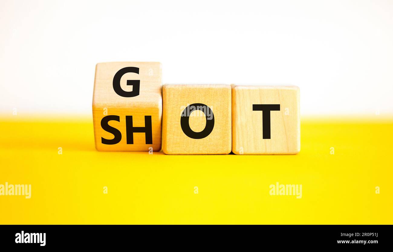 Covid-19 i got vaccine shot medical symbol. Doctor turns wooden cubes ...