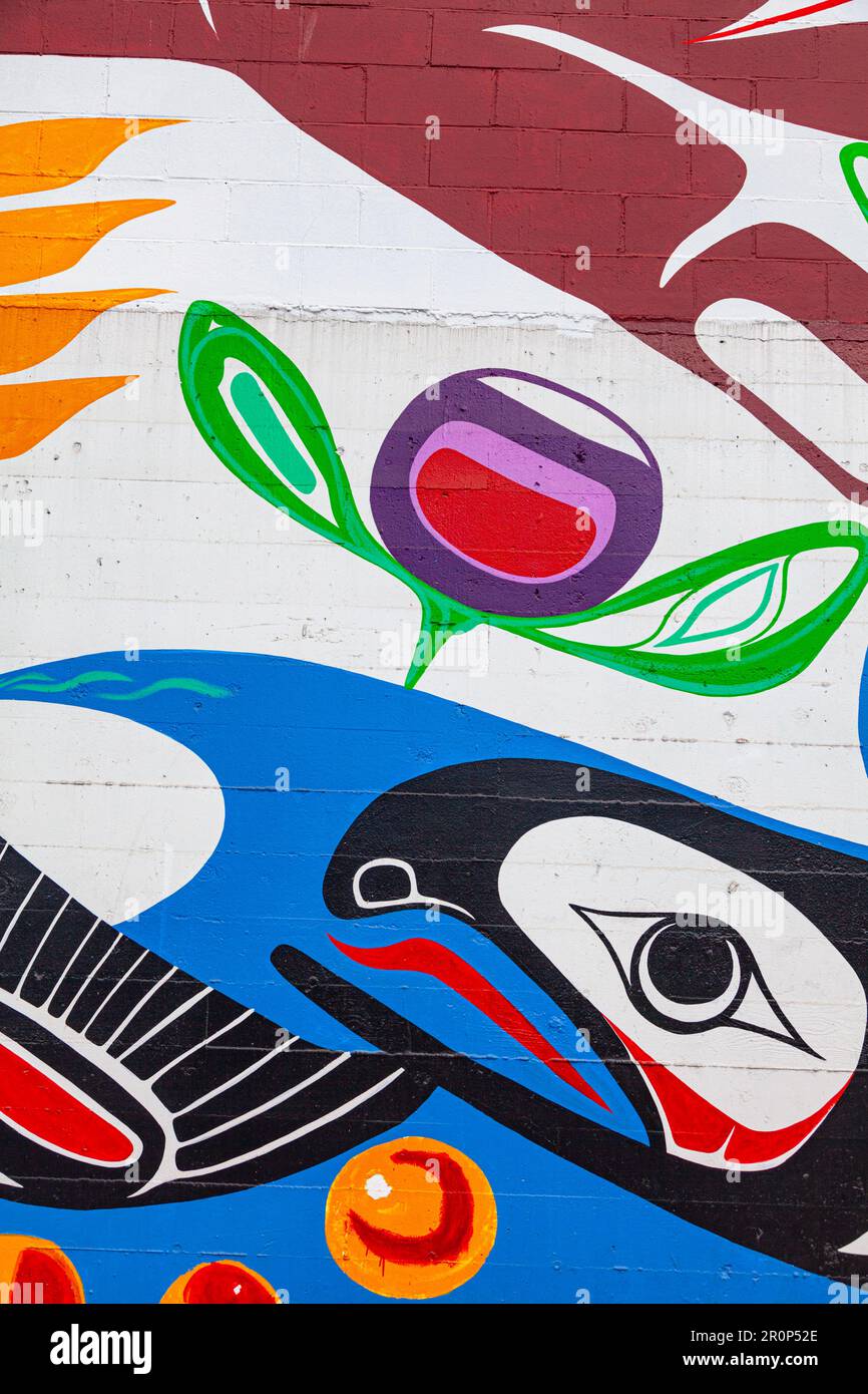 Public mural art by Paul Windsor 2017 in the Mount Pleasant district of ...