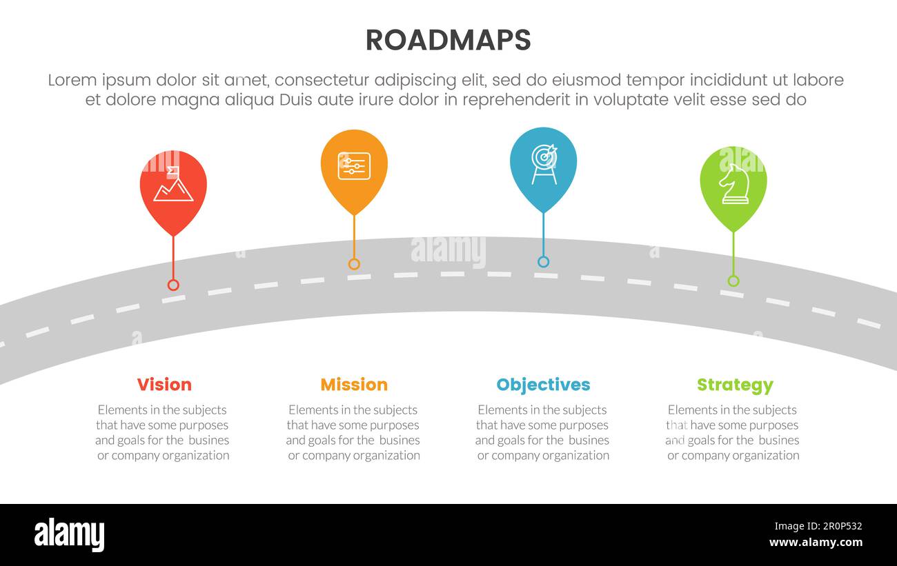 business roadmaps process framework infographic 3 stages with curve ...