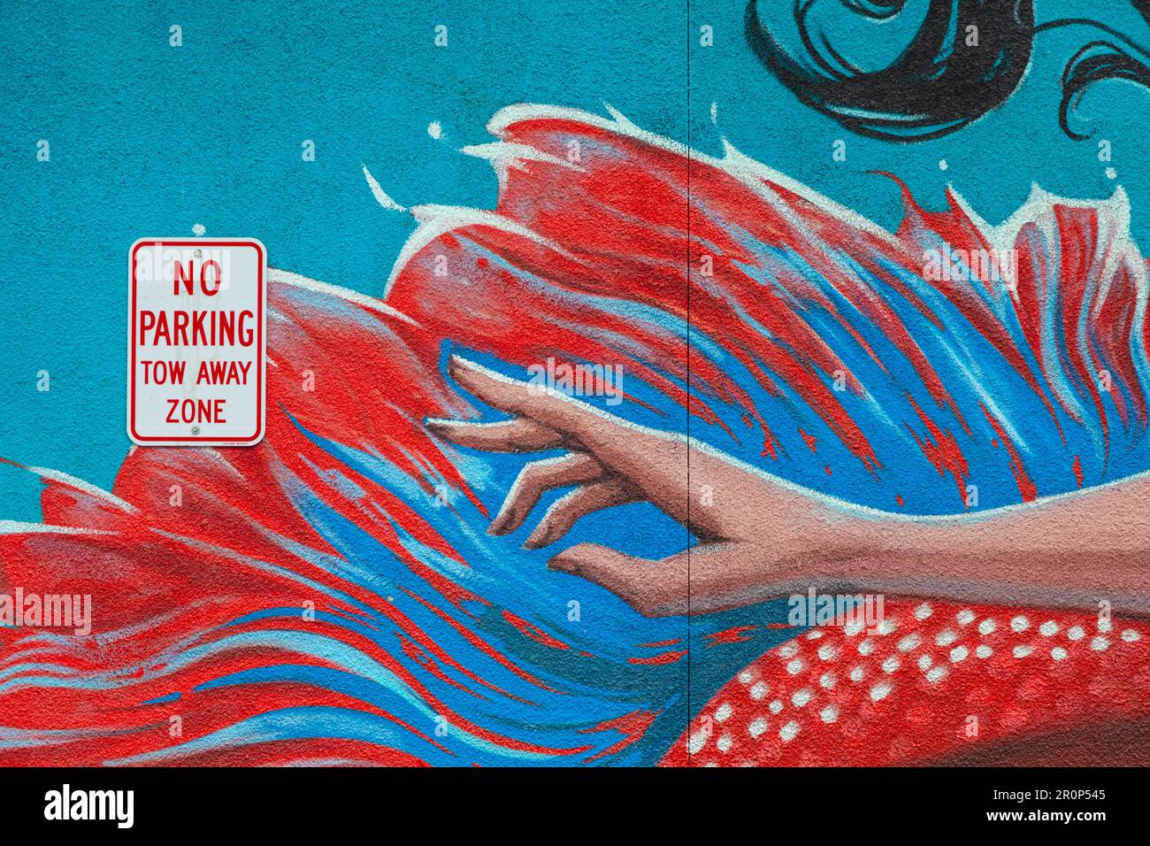 Partial public mural art by Tia Rambaran 2017 in the Mount Pleasant ...