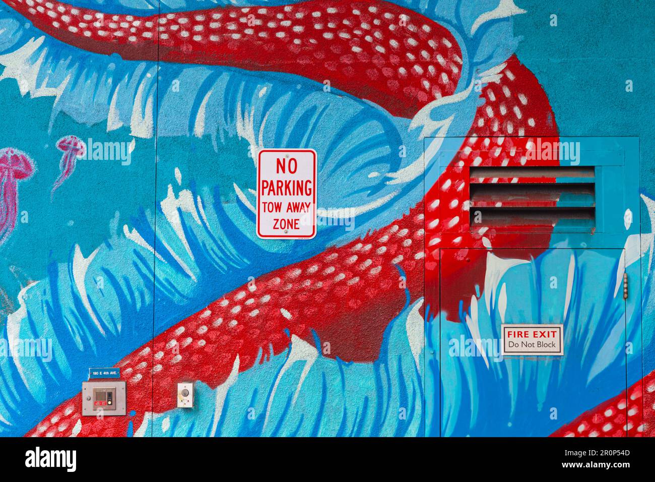 Partial public mural art by Tia Rambaran 2017 in the Mount Pleasant ...