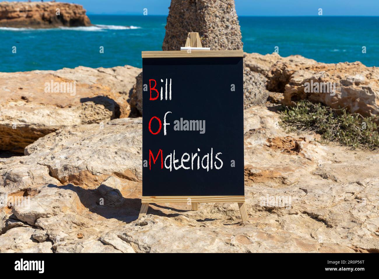 BOM bill of materials symbol. Concept words BOM bill of materials on ...