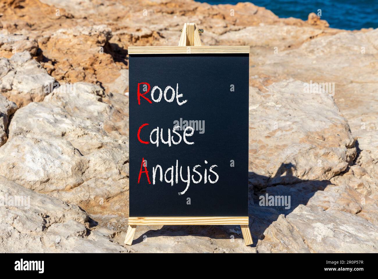 RCA root cause analysis symbol. Concept words RCA root cause analysis ...