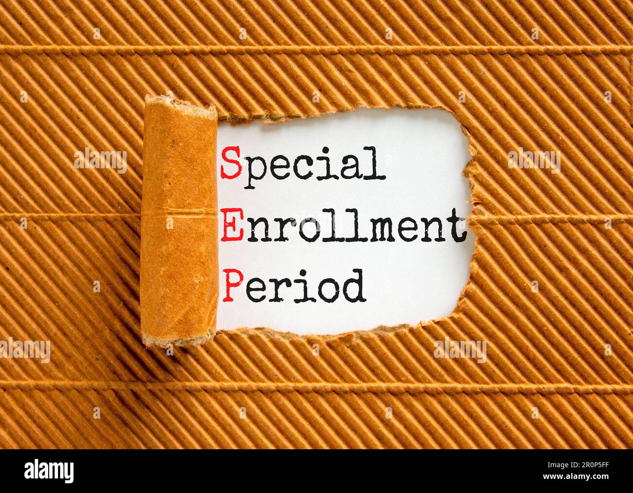 SEP symbol. Concept words SEP Special enrollment period on beautiful ...